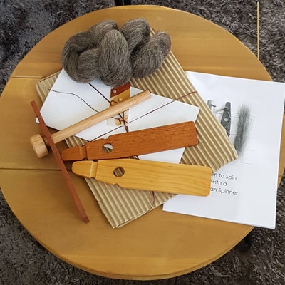Mayan Spinner Kit With Instructions & Fibre Spinning Tool Hand Spinning ...