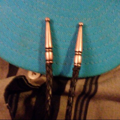 Bolo Tie End Tips, One Set Available in Silver, Copper, Gold, 4MM ...