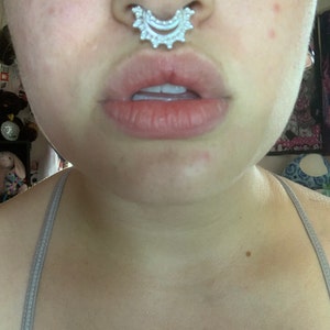 Paw Print Septum Ring Animal Lover Nose Ring Cat or Dog | Etsy