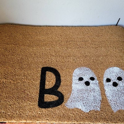 Halloween Doormat, Boo Ghost Welcome Mat, Halloween Door Mat, Halloween ...