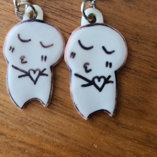 Handmade ATEEZ Atiny Yeosang Hehetmon Drawing Kpop Earrings - Etsy