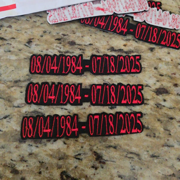 Biker Name Tag | Embroidered Custom Patches for Jackets | Custom Name ...