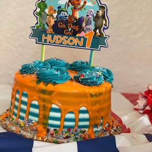 Personalised Printable Go Dog Go Centerpiece, Go Dog Go Cake Topper, Go ...