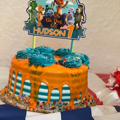 Printable Go Dog Go Centerpiece, Go Dog Go Cake Topper, Go Dog Go Party ...