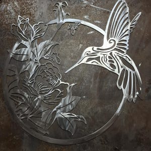Humming Bird Wall Art Decor Vector Drawing File for Laser Cutting ...