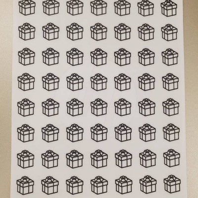 56 Present Planner Stickers, Gift Stickers, Gift Box Stickers, Day ...