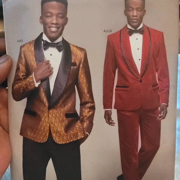 Uncut Simplicity Sewing Pattern 8899 Tuxedo Jackets, Pants and Bow Tie ...