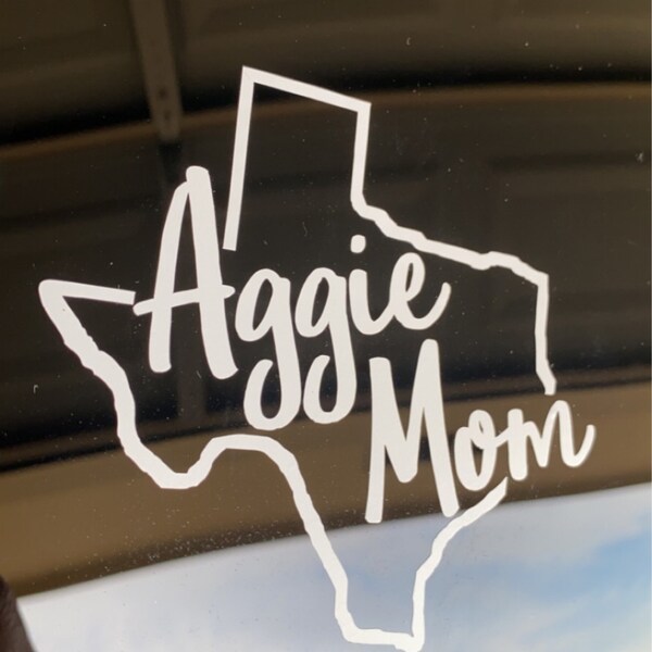 Aggie Mom Decal Sticker | Car Decal | Laptop Decal - Etsy