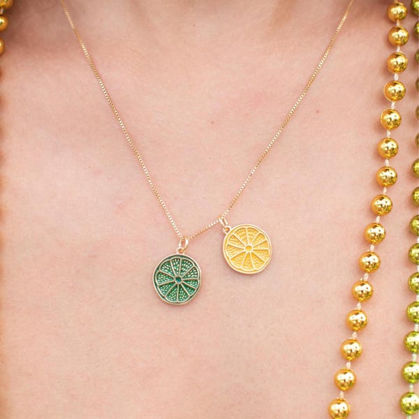 Gold Lemon Charms,18k Gold Filled Enamel Lemon Pendant,fruit Charm ...