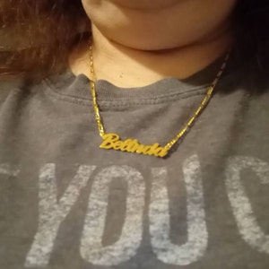 14k Gold Two Name Necklace, 2 Names Necklace, Custom Double Name ...