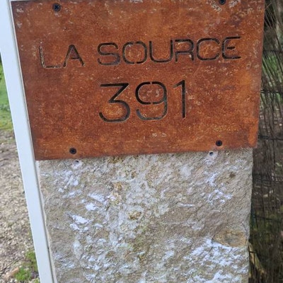 Corten Steel Custom Sign, Your Logo Corten, House Address Plaque ...
