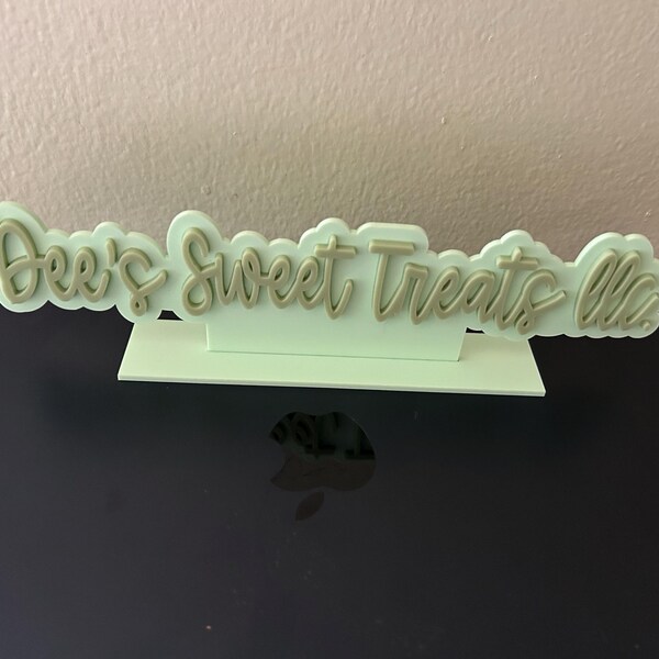 Acrylic Business Sign Bubble Shape With Stand | Instagram Tag ...