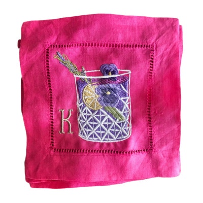 Ink Gin Cocktail Machine Embroidery File Design 4x4 Hoop Celebration ...