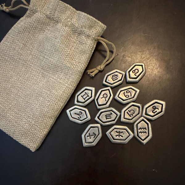 Rune Casters: Brass Runes for Role Playing Games, Scrying, and Magic - Etsy
