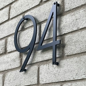 CLASSIC MODERN white house numbers and letters for address 8 | Etsy