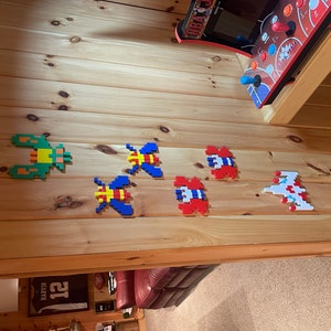 3D Printed Retro Arcade Game Characters Wall Decor - Etsy