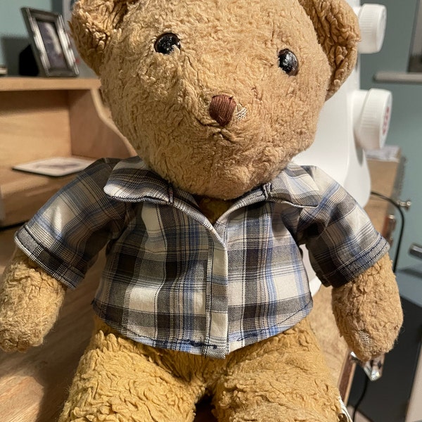 TEDDY BEAR SHIRT Pdf Pattern Fits 15-18 Inch Teddy Bears Such as Build ...