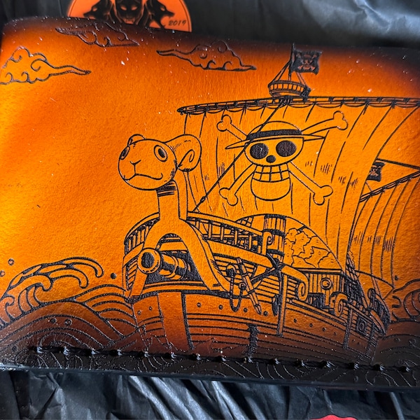 Anime Wallet, Japanese Manga Wallet, Personalized Leather Wallet Pirate ...