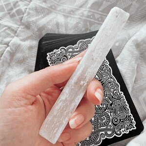 Raw Selenite sticks 1 Single 5 inch stick High Grade | Etsy