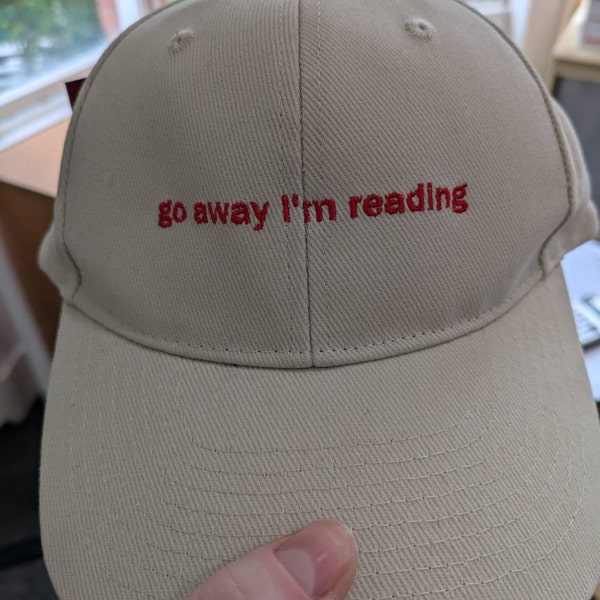 Personalised Slogan Baseball Cap - Custom Embroidered Text - Unisex Hat ...