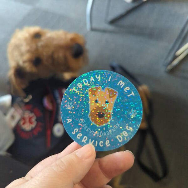 Stickers - Assistance Animals Save Lives - Personalize - I Met an ...