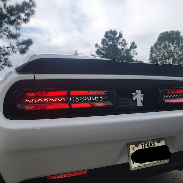 Solid Honeycomb Brake Light/reverse Light Decal Overlay Fits Dodge ...