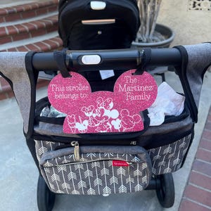 Castle Mouse Ears Stroller Tag - Etsy