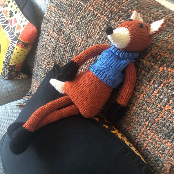 Ronnie the Fox Knitting Kit - Make Your Very Own Fox - Easy to Knit ...