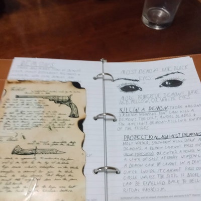 Supernatural the First Blade Sketch Antique Journal Style Print - Etsy