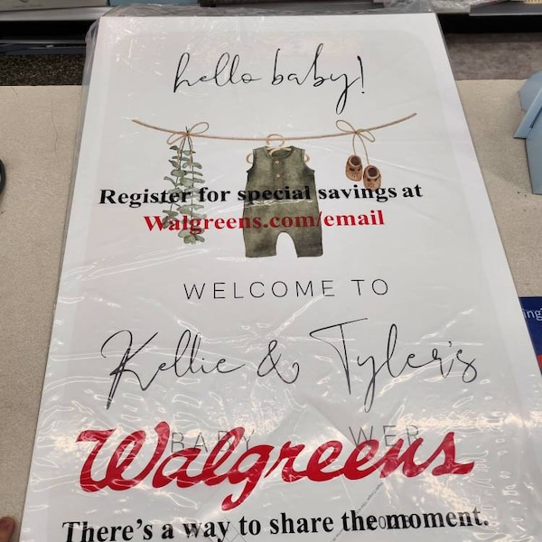 Boy Baby Shower Welcome Sign Template, Boho Boy Baby Shower, Neutral ...