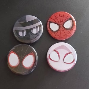 Mix and Match Badges Spider-verse Badge Badges - Etsy