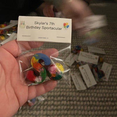 Puzzle Crayons 3 Count. Personalized Kids Crayons. Party - Etsy