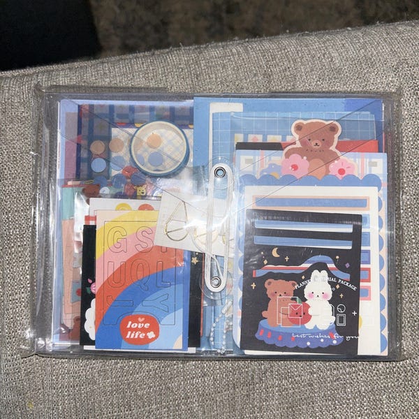 Cute School Girl Kawaii Notebook- Kawaii Notebook, Soft Hard Cover Cute ...