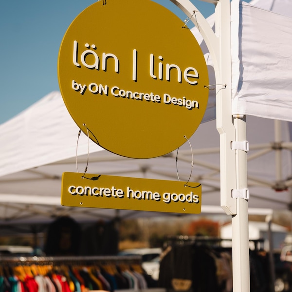 Custom Shape Consignment Booth Sign, Farmers Market Sign, Vendor Sign ...