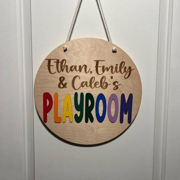 Personalized Kids Door Sign, Kids Door Name Sign, Nursery Wall Name ...