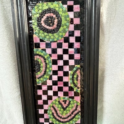 Mosaic Tile / 100 MINI Tropical Blue Metallic Glass Tiles 3/8//mosaic ...