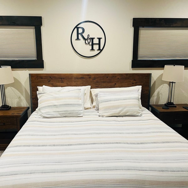 Large Initials Monogram Sign, Personalized Wedding Backdrop, Custom ...