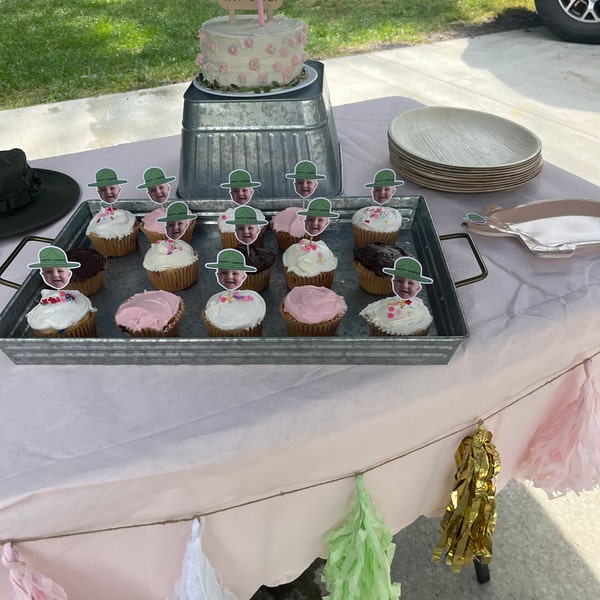 Camp Cupcake Toppers | Photo Cupcake Toppers | Camp Theme | One Happy ...