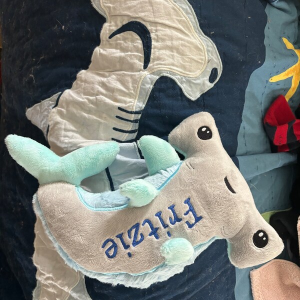 Hammerhead Shark Hammer Shark Sea Creature Minky Plush Stuffie ...
