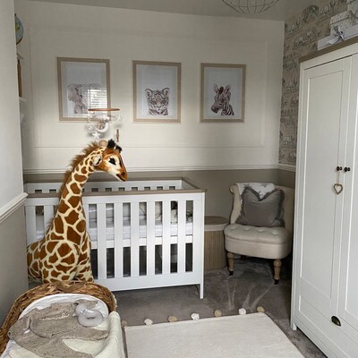 Safari Baby Animal Nursery Prints, Set of 2, 3, 4, 5, African Nursery ...