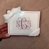 Personalized Note Cards Set, Monogram Stationery Monogrammed Note Card ...