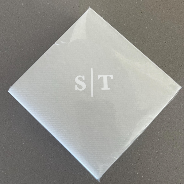 Embossed Napkins, Monogrammed Linen Like Guest Towels, Beverage Napkins ...