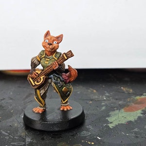 Catfolk Druid 3D Printed Resin Tabaxi Great for Dungeons and Dragons ...
