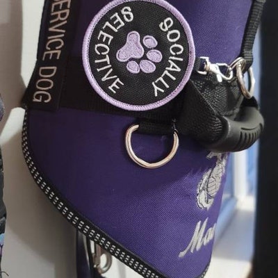 Socially Selective Embroidered Dog Patch 3-inch Round Patch Patch for ...