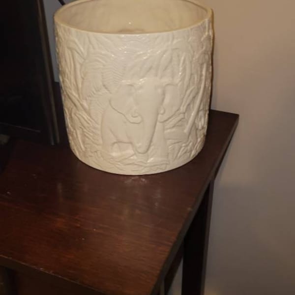 Majestic Elegantly Glazed Elephant Garden Pot - Etsy