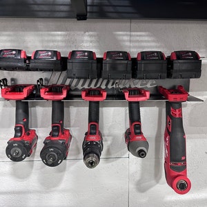 Milwaukee M18 Power Tool / Battery Holder / Organizer / Rack / Hanger ...