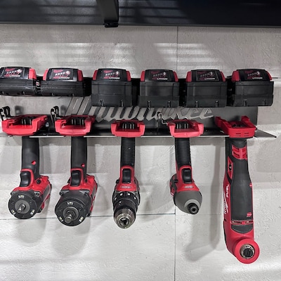 Milwaukee M18 Power Tool / Battery Holder / Organizer / Rack / Hanger ...