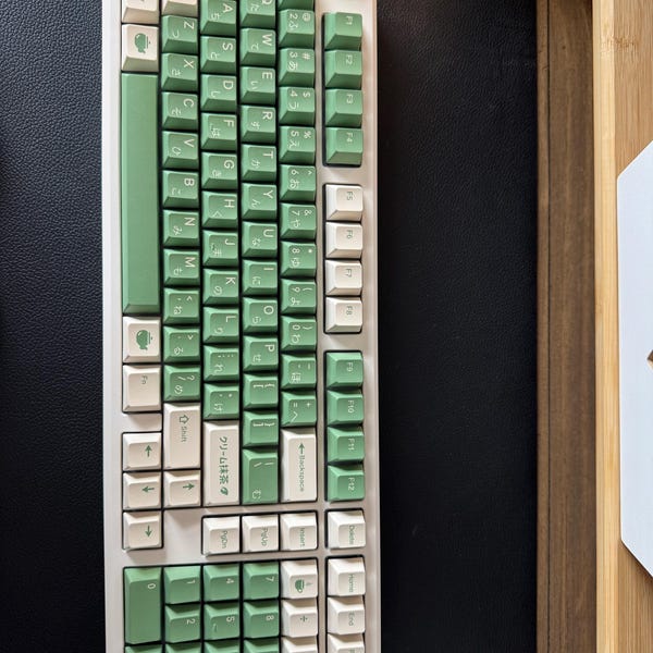 Matcha Cafe Keycap Set: Japanese Green Tea, Cherry Profile, PBT - Etsy