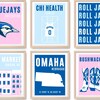 Custom College Digital Prints - Set of 6 - Etsy