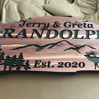 Custom Outdoor Wood Signs Personalized Farmhouse Decor Welcome Sign ...